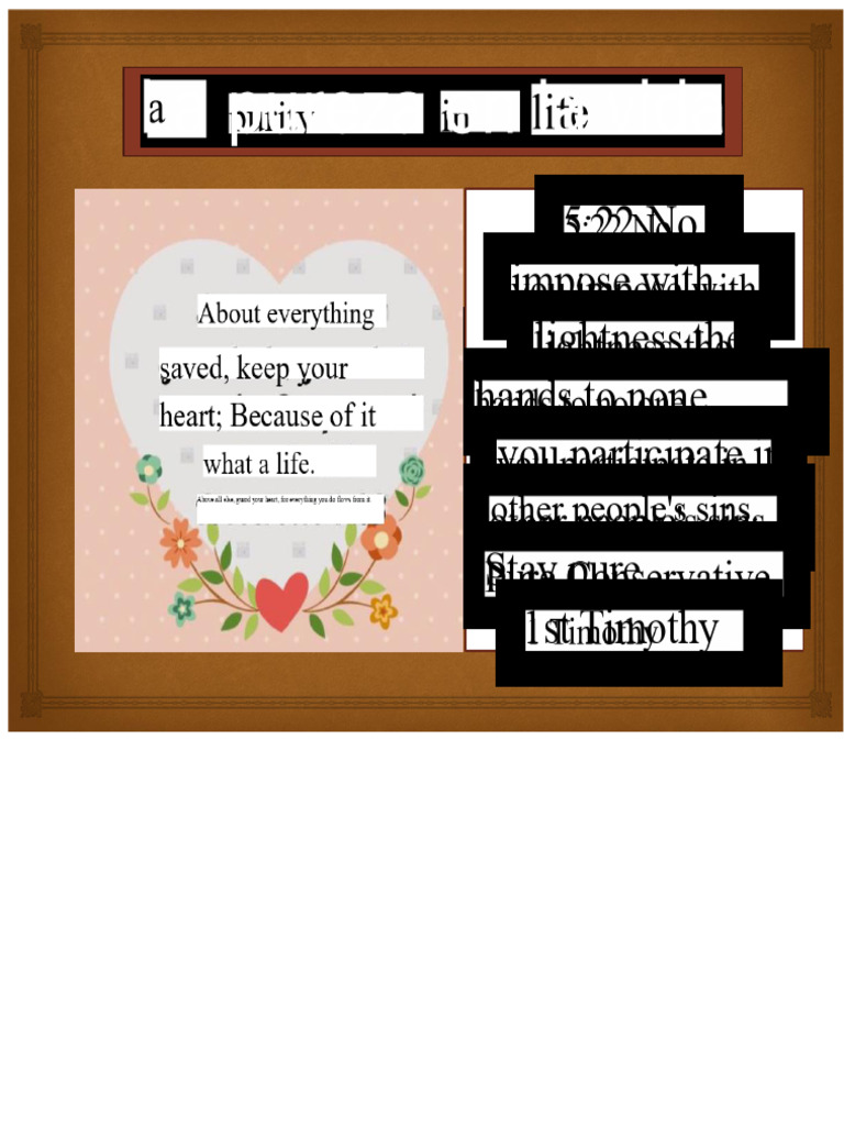 Purity in the life of the young person who wants to please God | PDF ...