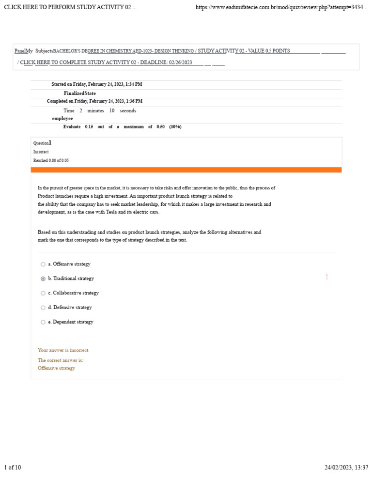 Study Activity 02 - Design Thinking | PDF | Design Thinking | Startup ...