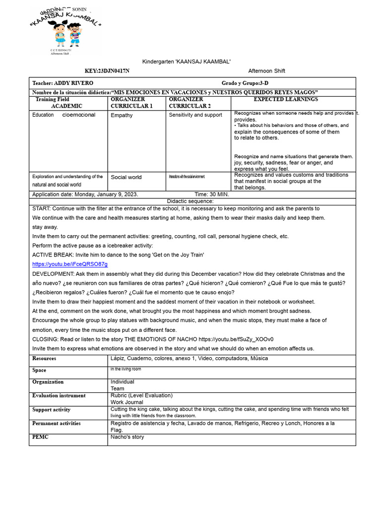 Plan of the Three Wise Men JANUARY | PDF | Psychological Concepts | Psychology