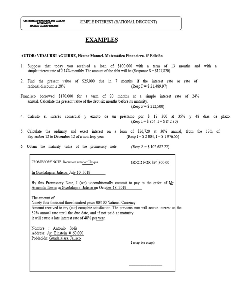 5.3a.- Example. Present Value. Vidaurre. 6th Edition. | PDF | Interest ...