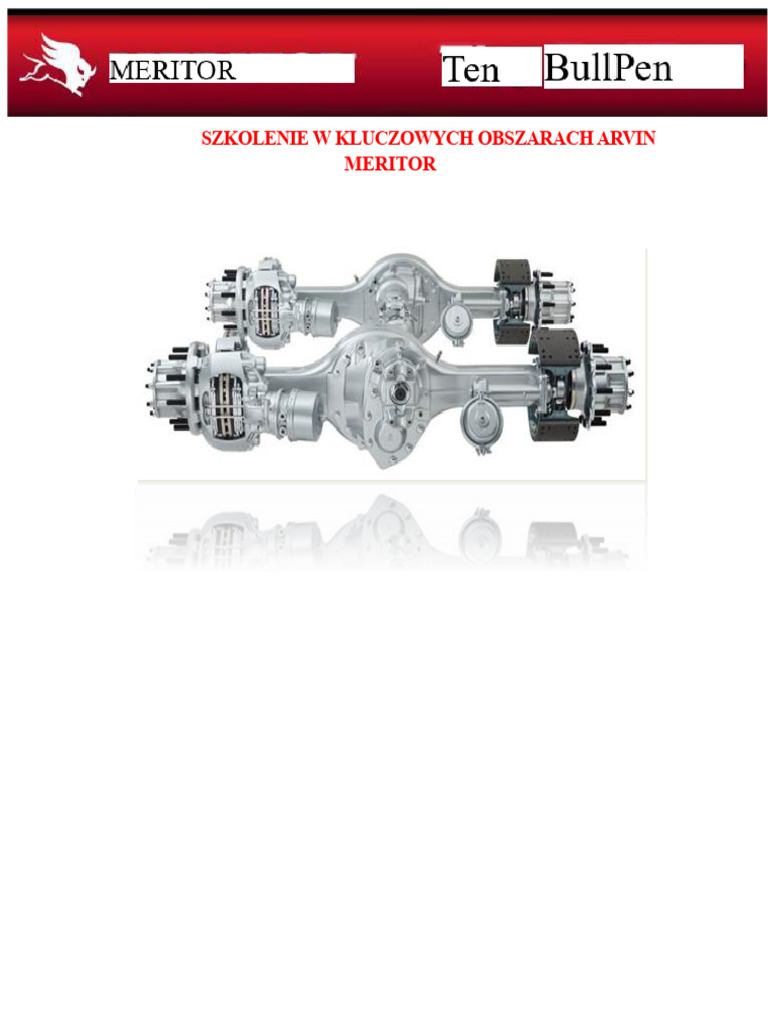Szkolenie W Zakresie Różnorodnych Osi Arvin Meritor | PDF