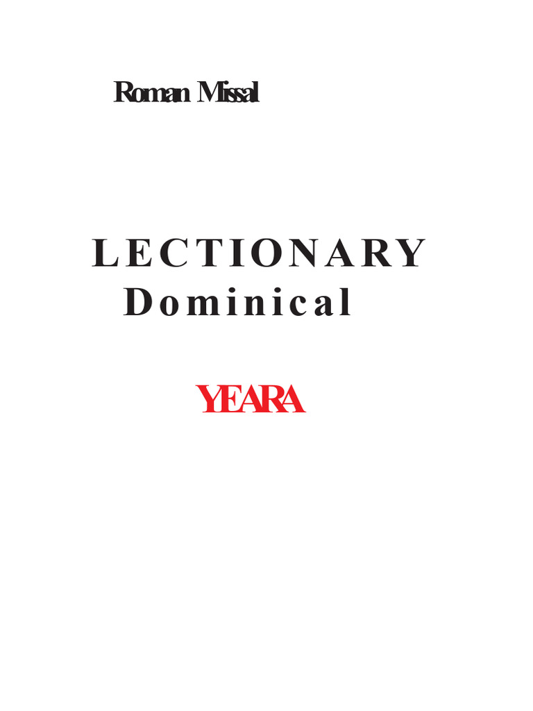 Sunday School Lesson Year A.pdf | PDF | Mass (Liturgy) | Lectionary
