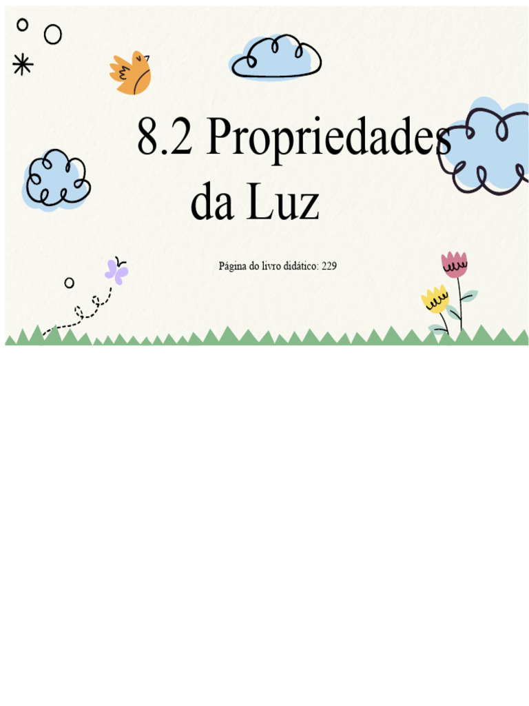 Formulário 1 Ciência Capítulo 8 Luz e Óptica | PDF | Cor | Dispersão (ótica)