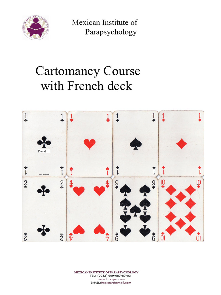 (VV - Aa) - French Deck Cartomancy Course | PDF | Playing Cards