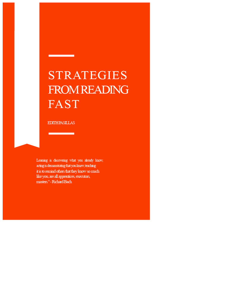 Techniques for speed reading | PDF | Reading Comprehension | Cognitive ...