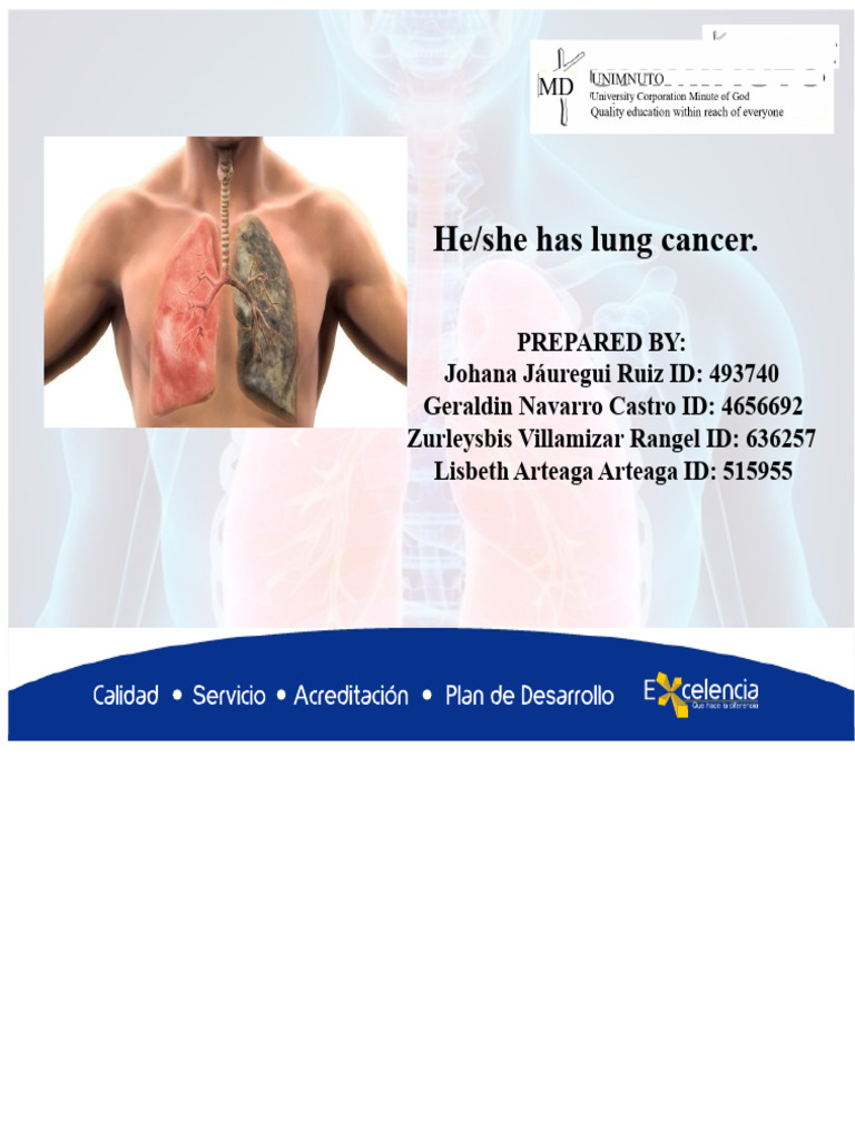slides on lung cancer | PDF | Lung Cancer | Personal Protective Equipment