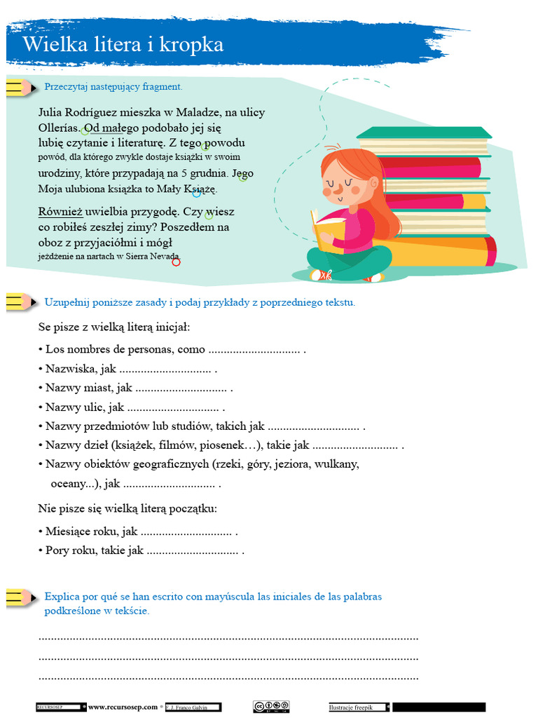 Wielka Litera I Kropka Zasoby | PDF