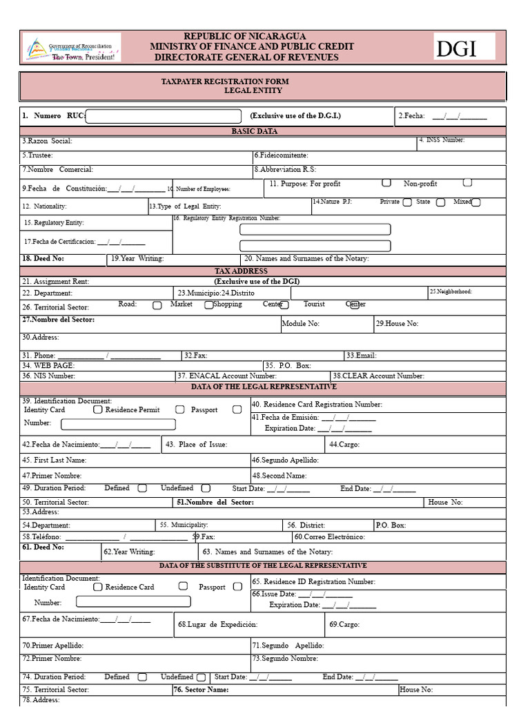 Legal Entity Registration Form | PDF | Identity Document | Business