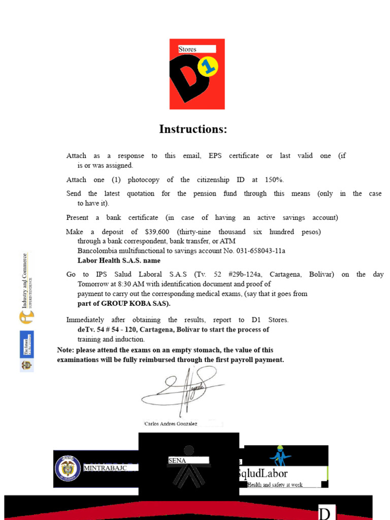 Instructions | PDF