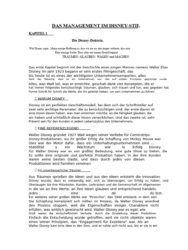 Disney Management | PDF