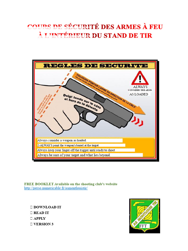 firearms safety course inside shooting ranges | PDF | Firearms | Shooting