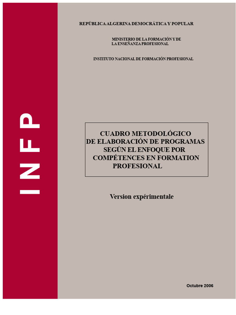 Marco Metodológico para La Elaboración de Programas Diseñados Por El ...
