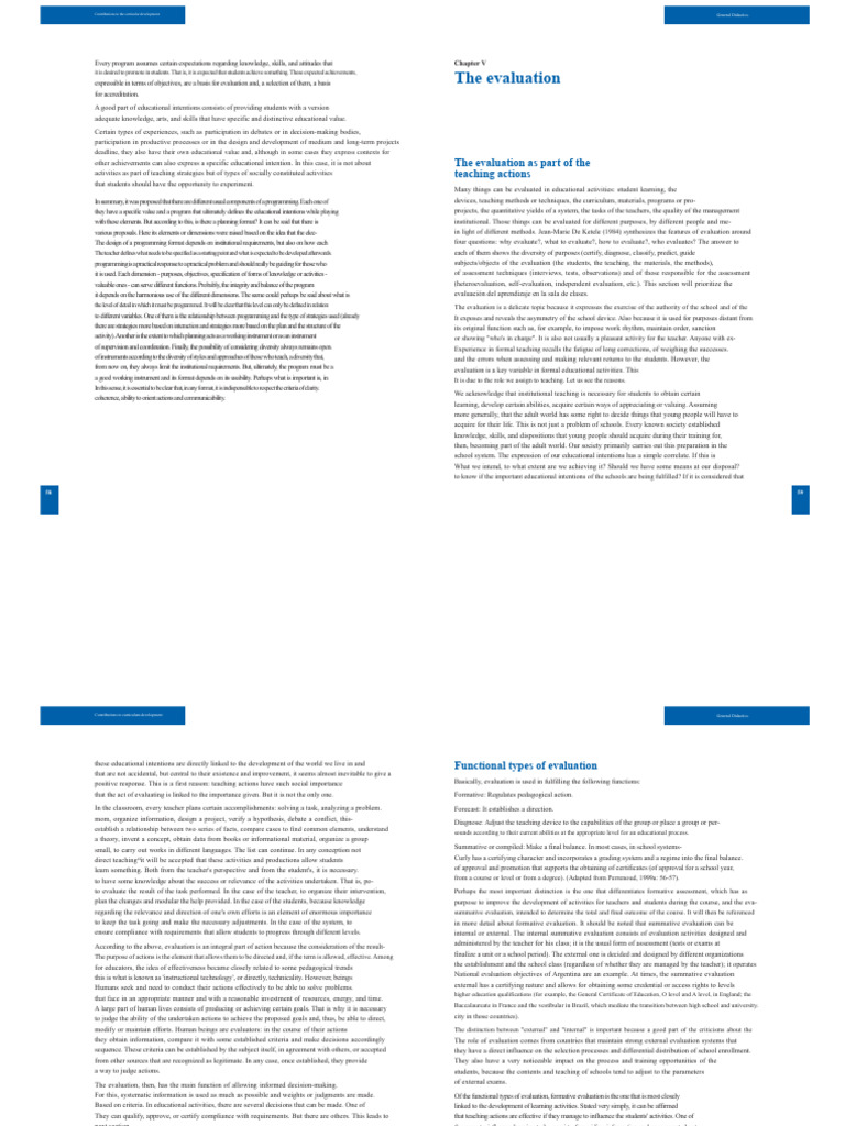 The Evaluation - Daniel Feldman | PDF | Educational Assessment | Evaluation