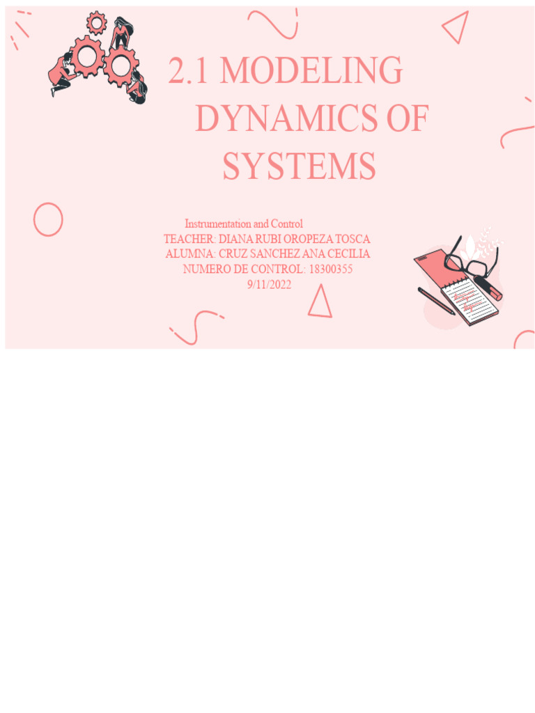 Dynamics and Modeling of Systems | PDF | System | Variable (Mathematics)