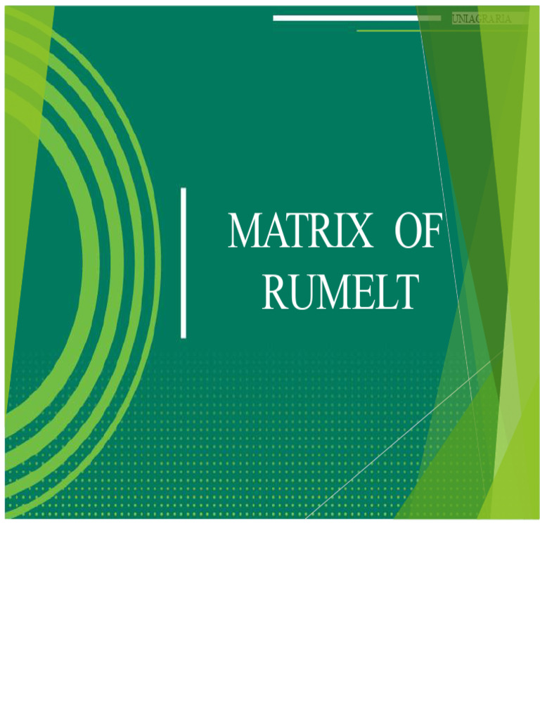 Presentation - Rumelt Matrix 2 | PDF | Evaluation | Business