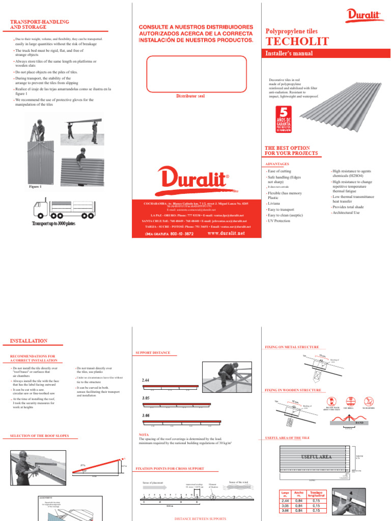 Techolit sheet | PDF