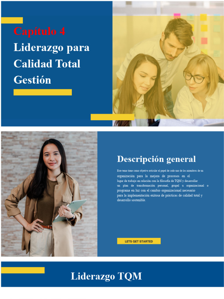 Capítulo 4: Liderazgo para La Gestión de La Calidad Total | PDF ...