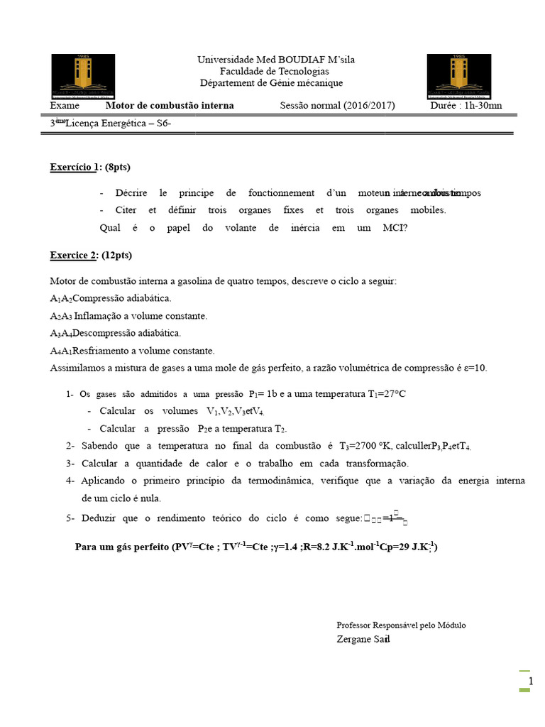 ZERGANE EMD Motores de Combustão Interna | PDF