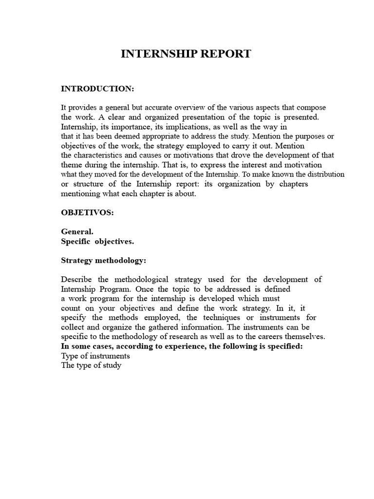 Internship Report Format Ute | PDF | Methodology | Theory