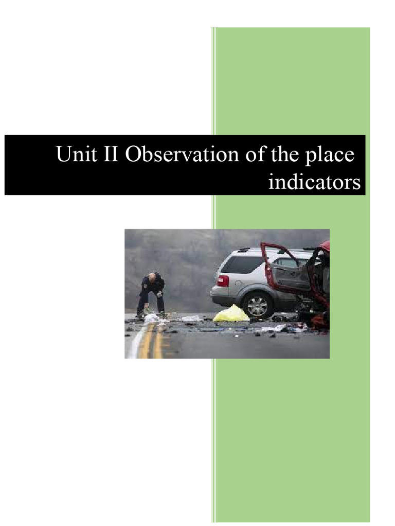 Crime Scene Observation Methodology | PDF | Methodology | Brake