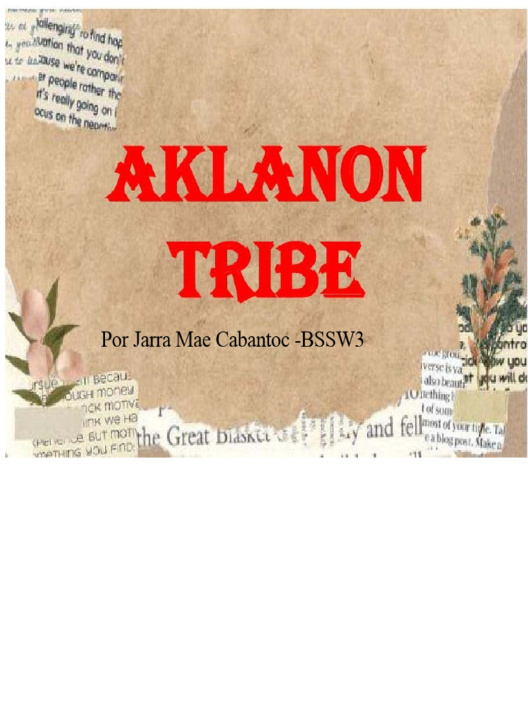 Tribus Aklan | PDF | Familia | Festival