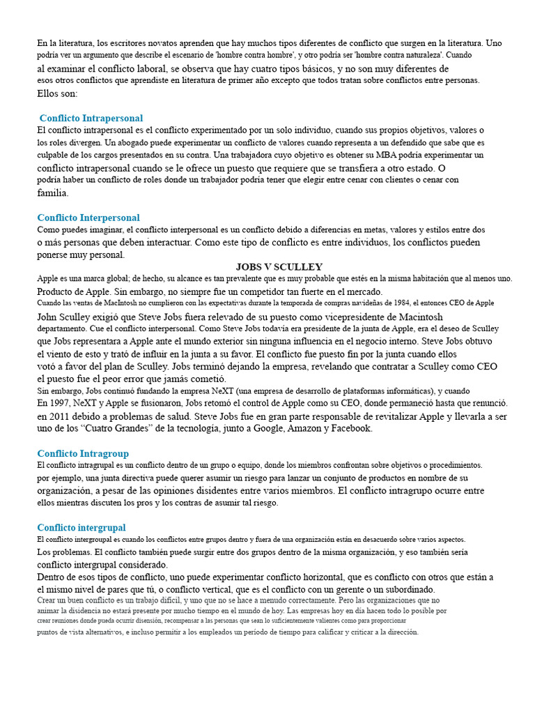 Conflicto | PDF | Apple Inc. | Steve Jobs
