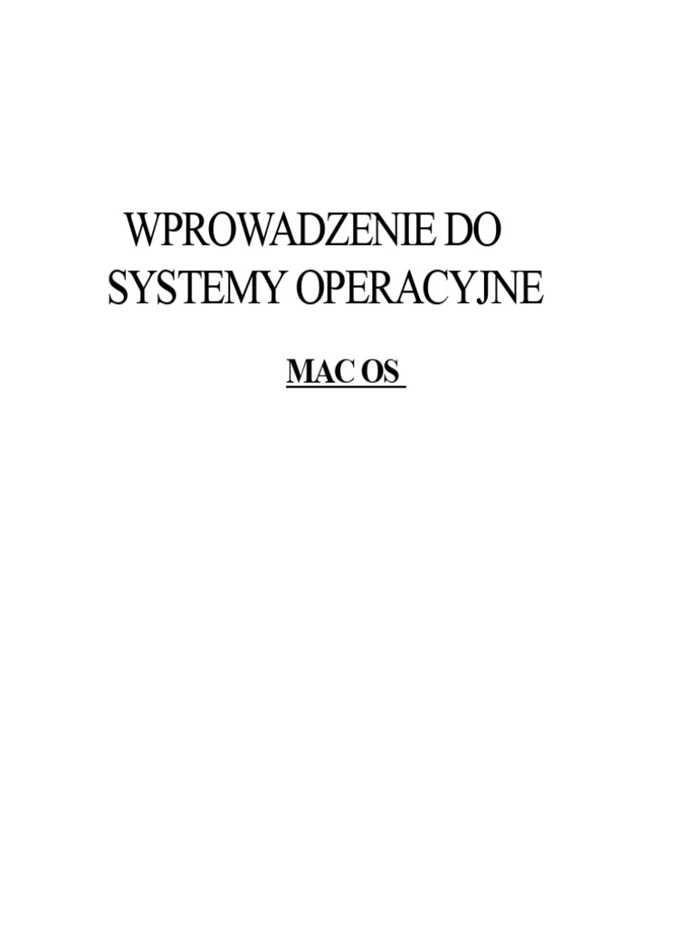 Slajdy MAC OS | PDF