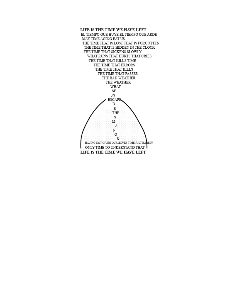 LIFE IS THE TIME WE HAVE LEFT. | PDF