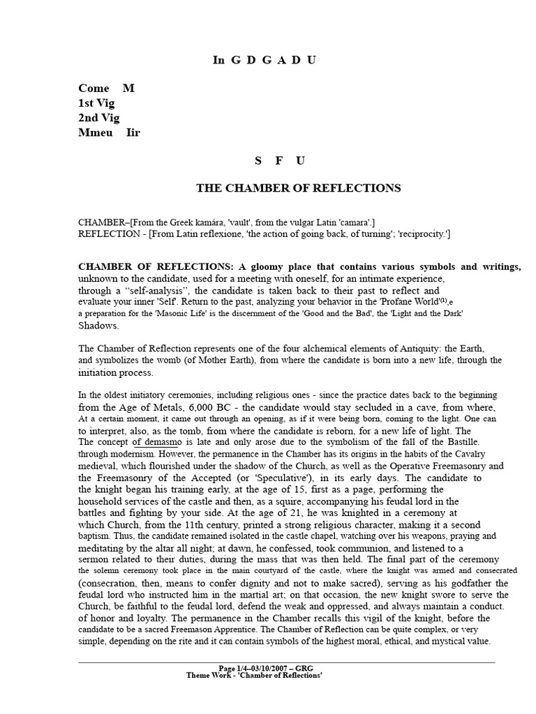 The Chamber of Reflections | PDF | Knight