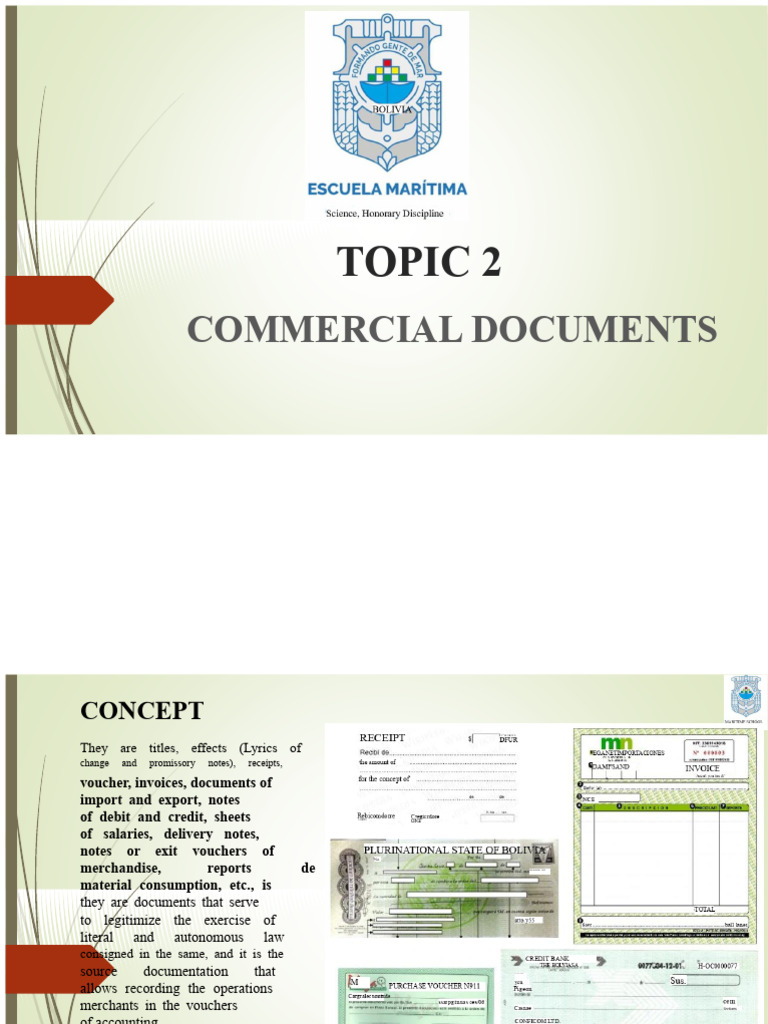 Understanding Commercial Documents | PDF | Invoice | Negotiable Instrument