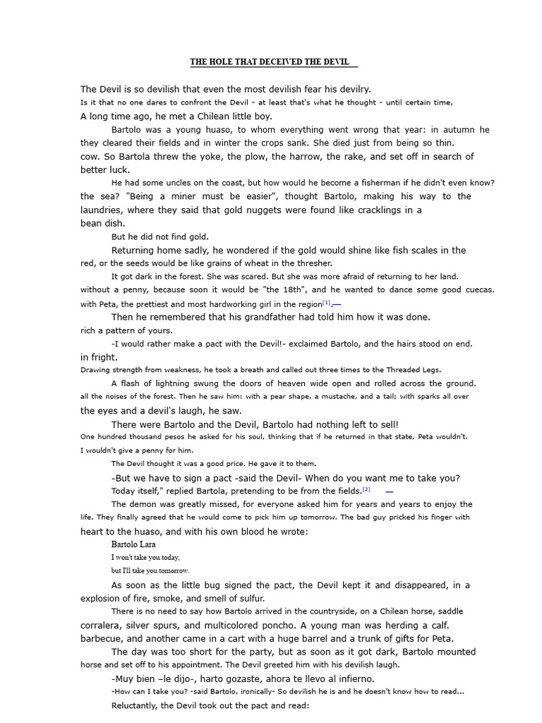 The torn one who deceived the devil.doc | PDF