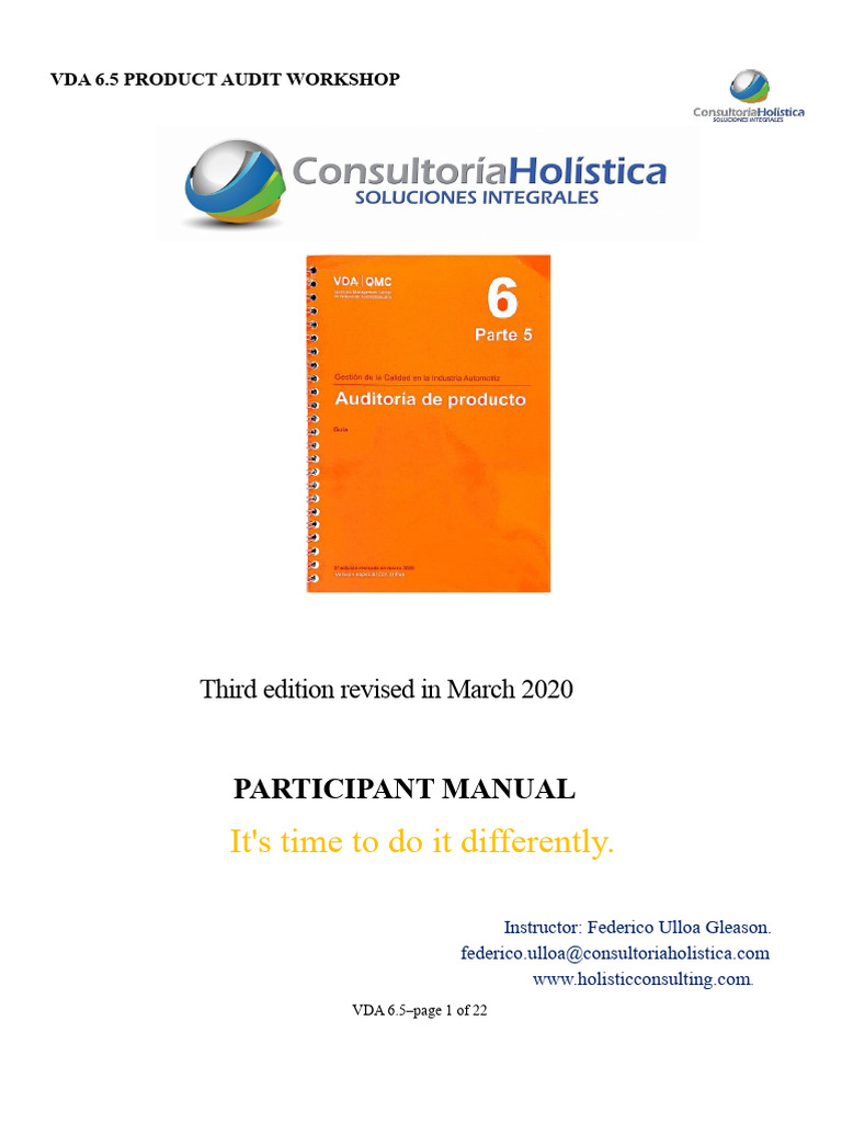 6. Participant Manual Product Audit | PDF | Audit | Auditor's Report