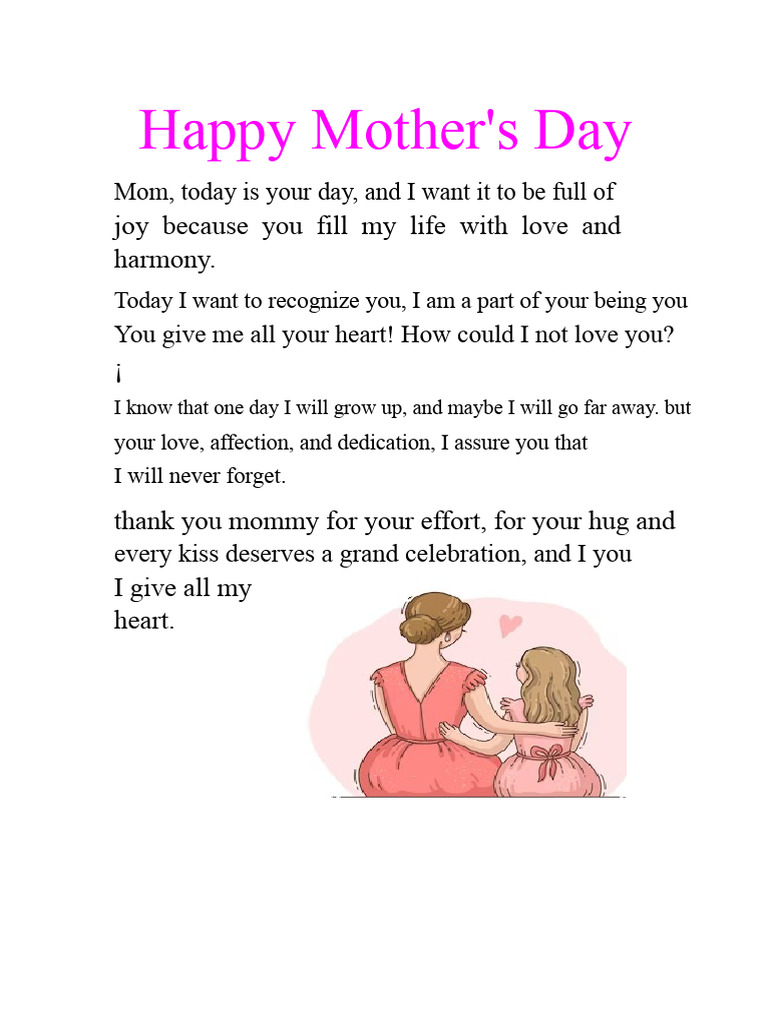 Happy Mother's Day | PDF