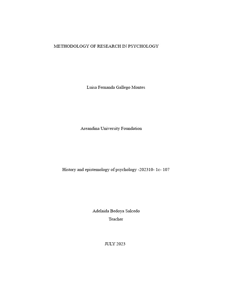 Research Methods in Psychology Explained | PDF | Qualitative Research ...