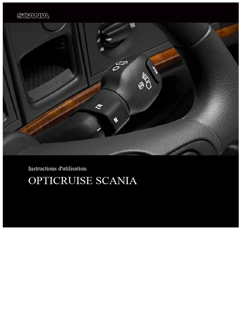 Guide d'utilisation OPTICRUISE Scania | PDF | Embrayage | Technologies ...