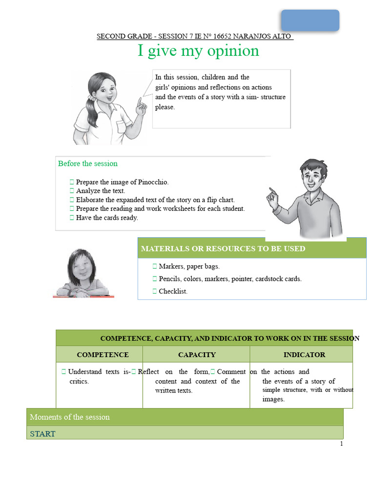 Communication Sessions Second Grade | PDF