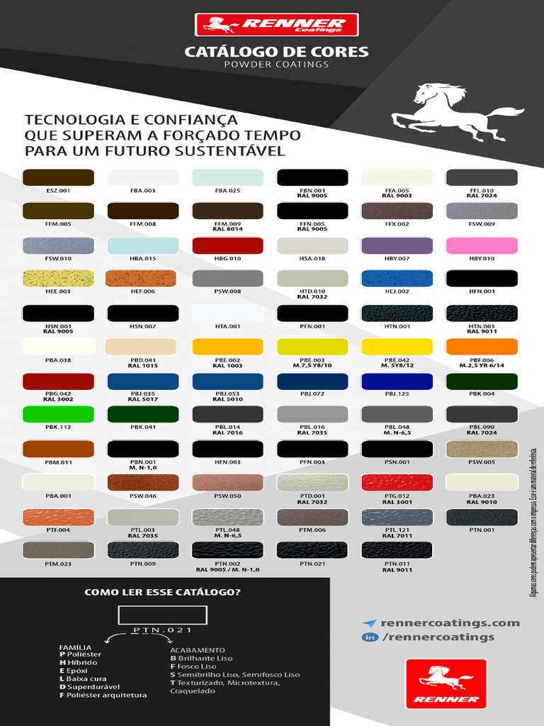 Catálogo de Cores Powder | PDF
