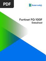 FortiGate 1000F Series Specifications | PDF | Firewall (Computing ...