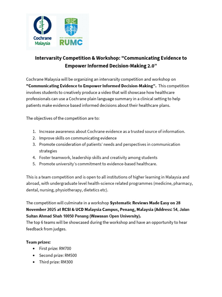 Intervarsity Evidence Communication Contest | PDF | Evidence Based ...