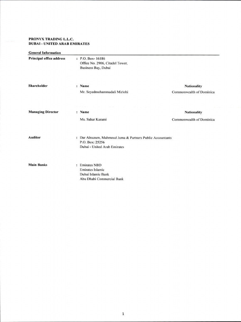 Pronyx Trading | PDF | Banks | Cash Flow Statement