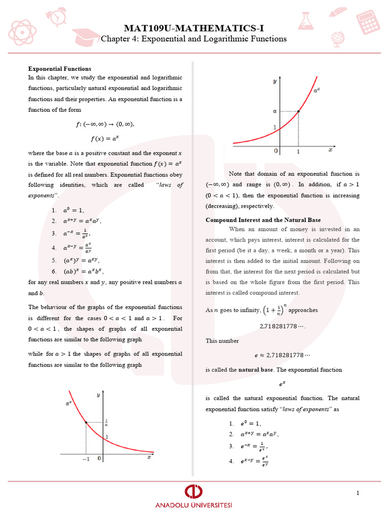 Document (12) | PDF | Exponential Function | Function (Mathematics)