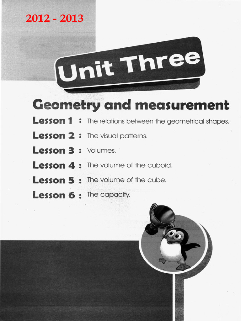 005 Primary 6 First Term 2012 2013 Unit 3 Geometry and Measurement | PDF