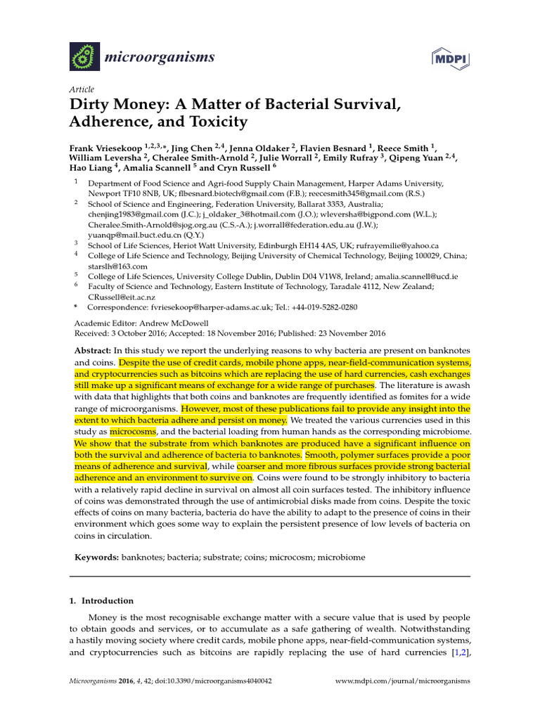 Microorganisms | PDF | Coins | Bacteria
