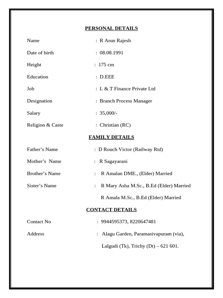 Arun Rajesh Resume | PDF