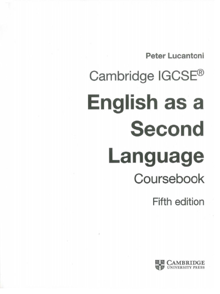 Cambridge IGCSE ESL 5th - SB - Part 1,2 | PDF | English As A Second Or ...
