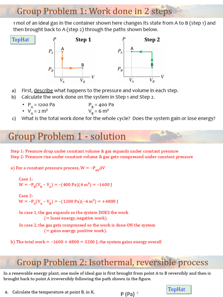 CLT 4 Group Problem Answer Key | PDF | Gases | Branches Of Thermodynamics