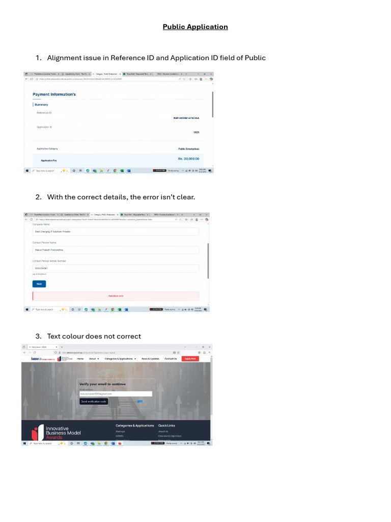 NIBM Application Form Manual Testing 1 | PDF