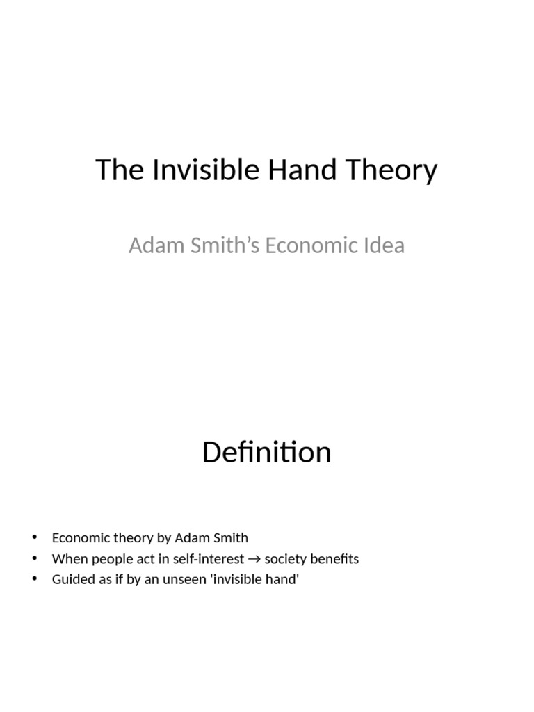 Invisible Hand | PDF