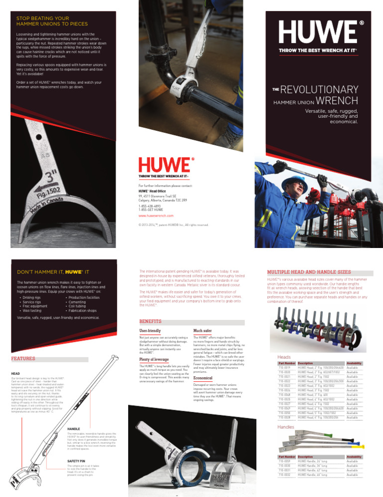 HUWE Brochure 2021 | PDF | Hammer | Nut (Hardware)