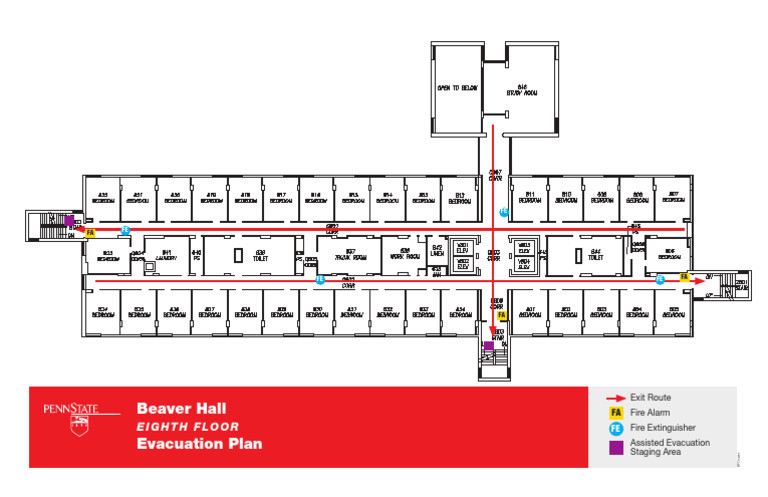 Eighth Floor Evacuation Plan Guide | PDF